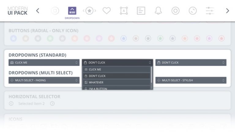 Modern UI Pack – Free Download – Unity Assets FREEDOM CLUB