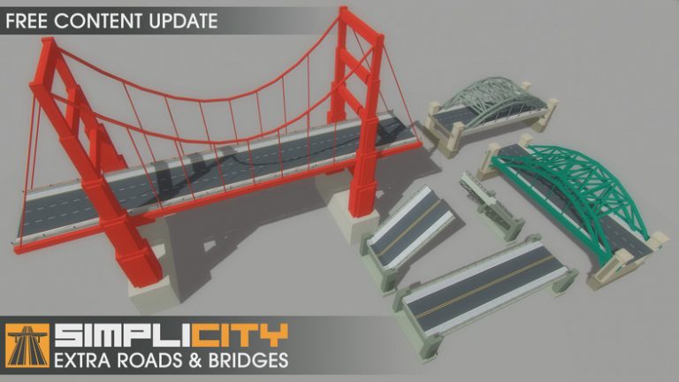 SimpliCity Extra Roads & Bridges – Free Download – Unity Assets FREEDOM ...