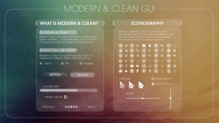 Modern Clean GUI – Free Download – Unity Assets FREEDOM CLUB